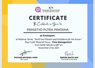 My Portfolio | Prasetyo Putra Pratama